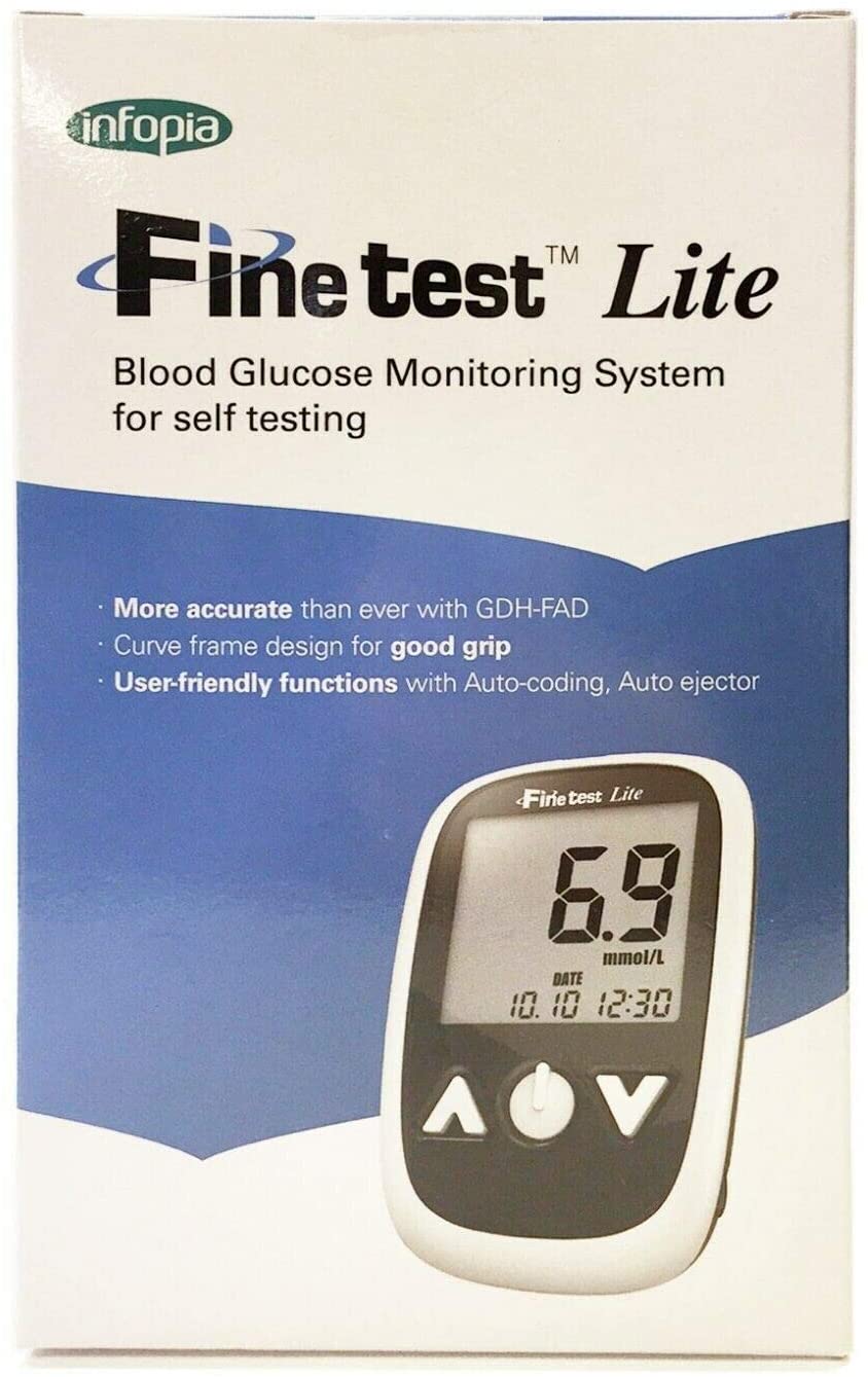 Finetest™ Lite blood glucose monitoring system Free Post UK